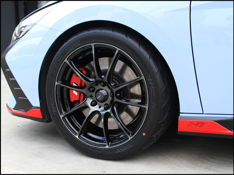 [아반떼N] 휠튜닝 WEDS SA25R WBC 18인치휠 넥센 SUR4G하이그립 2454018